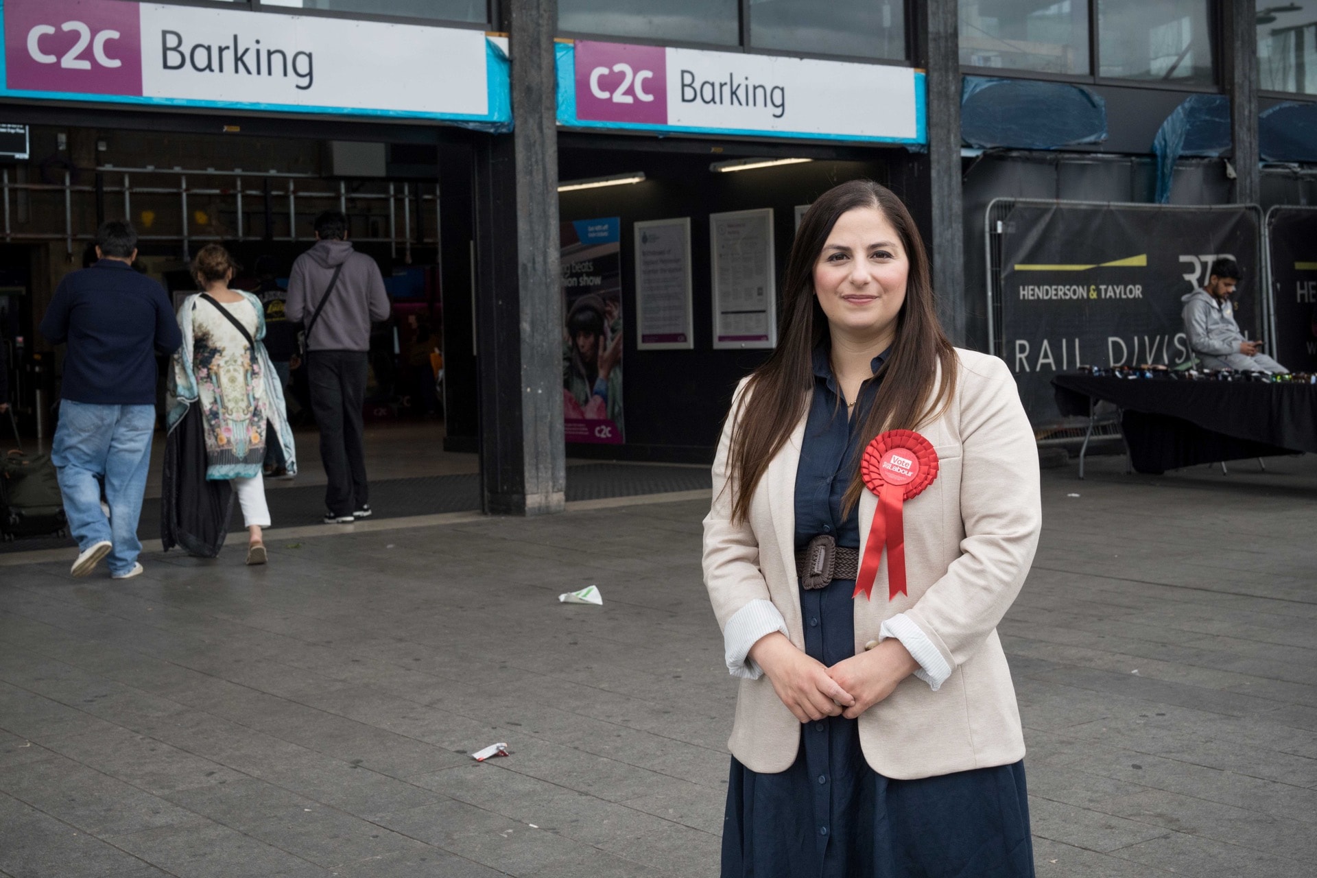 Campaigning for a better Barking Station - Nesil Caliskan MP for Barking